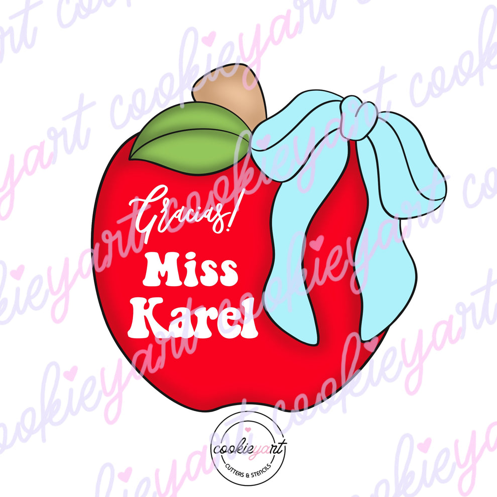 Apple Coquette Cookie Cutter – COOKIEYART CUTTERS